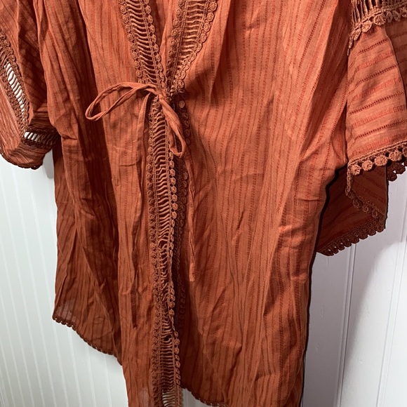 torrid | Tops | Torrid Rust Red Kimono Ruana | Poshmark